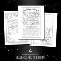 Beltane Special Edition Printable PDF - Coloring Book of Shadows
