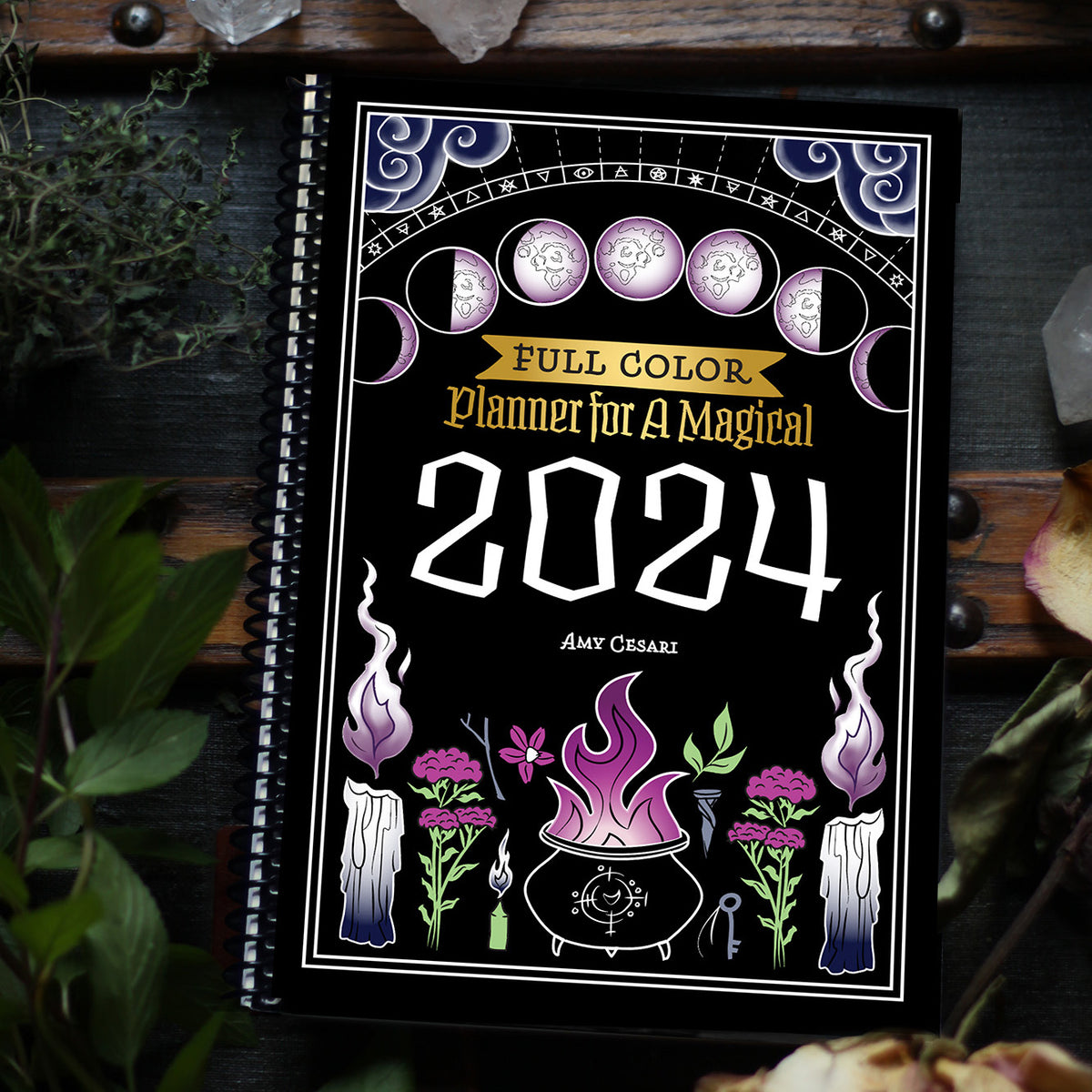 Full Color Planner for a Magical 2024 - Coloring Book of Shadows