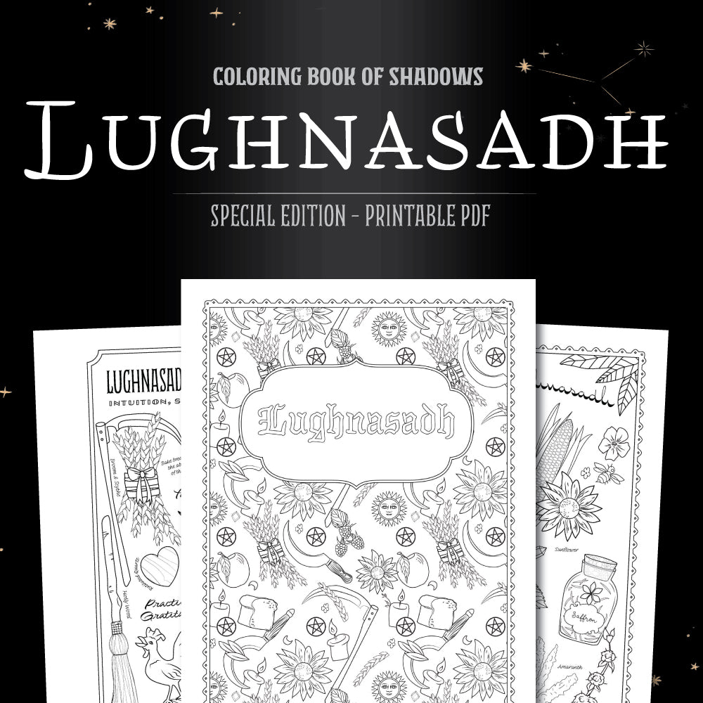 Lughnasadh Special Edition Printable PDF - Coloring Book of Shadows Lughnasadh Special Edition Printable PDF - Coloring Book of Shadows