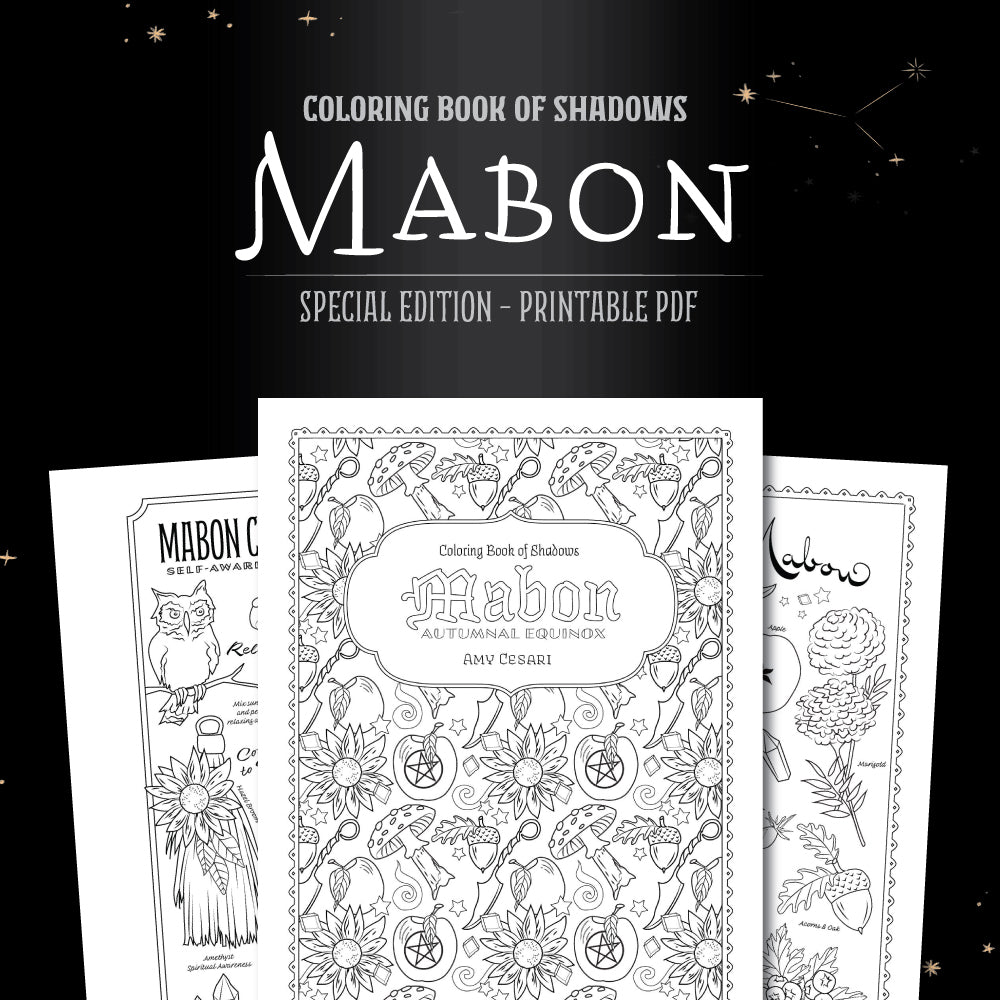 Mabon Special Edition Printable PDF - Coloring Book of Shadows