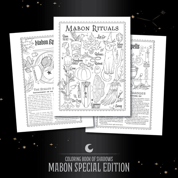 Mabon Special Edition Printable PDF - Coloring Book of Shadows